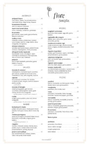 Menus - Fiore Famiglia