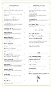 Menus - Fiore Famiglia