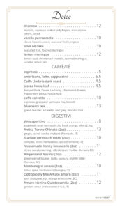 Menus - Fiore Famiglia