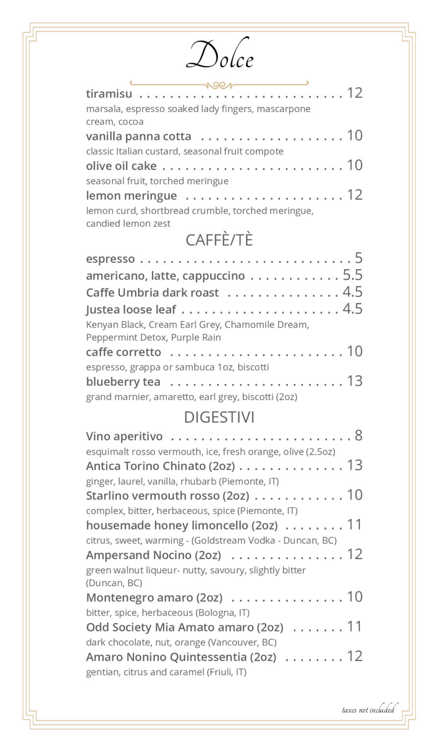 Menus - Fiore Famiglia