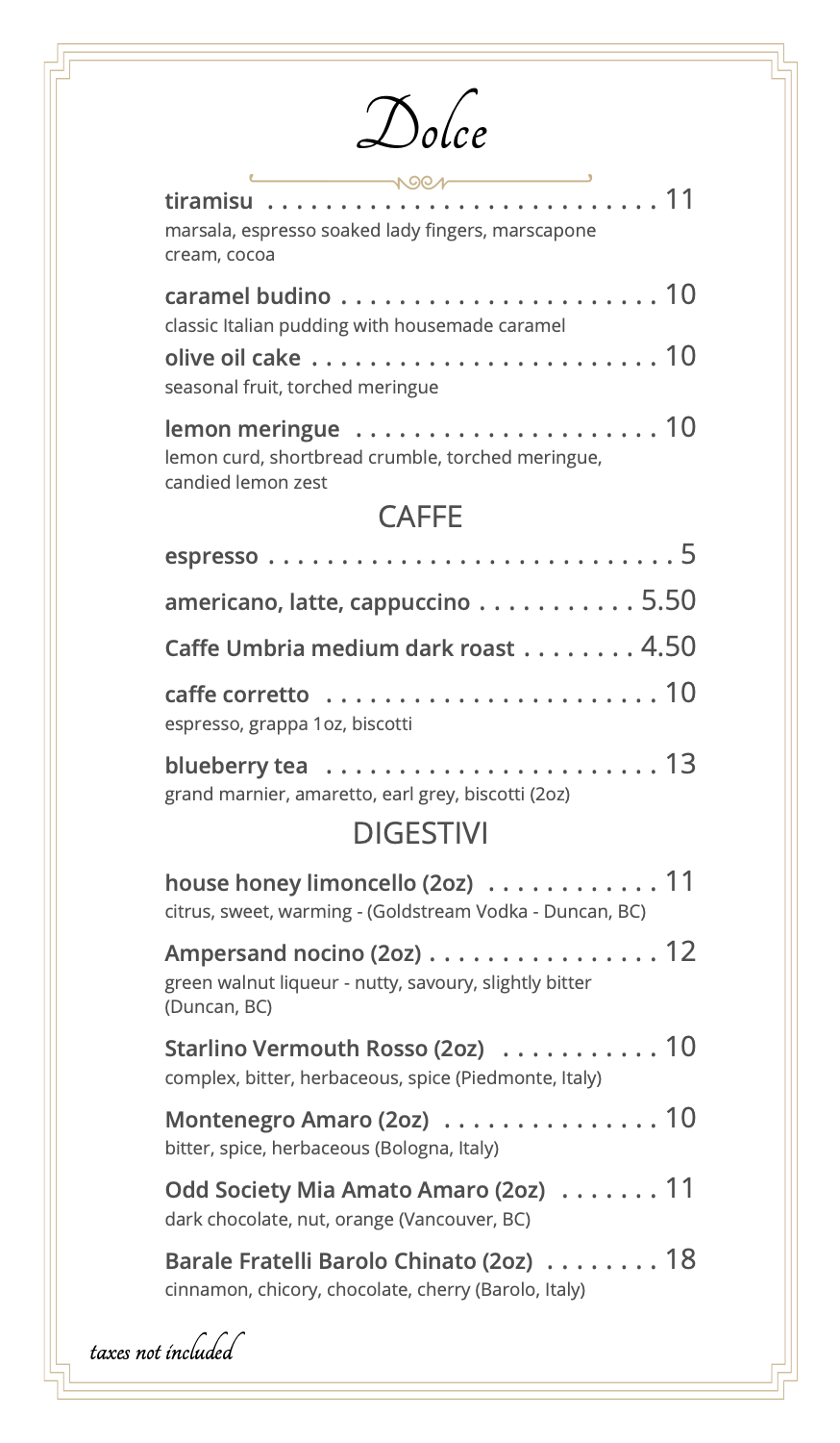 Menus - Fiore Famiglia
